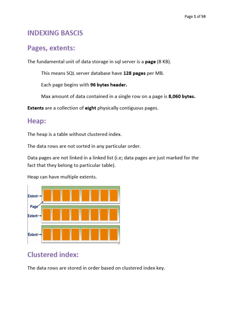 INDEXING BASCIS - Unknown | PDF | Database Index | Microsoft Sql Server