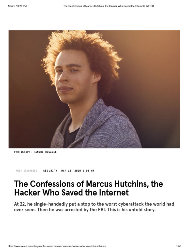 Confessions of Marcus Hutchins: Hacker Hero | PDF | Cyberwarfare | Security