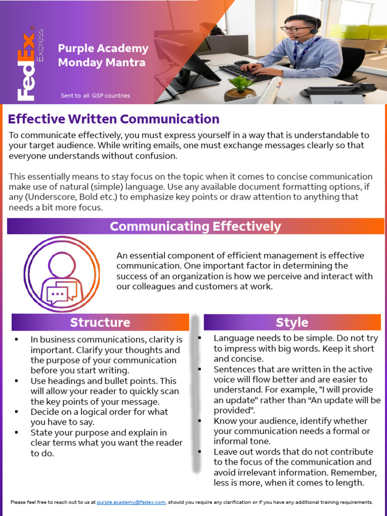 Effective Written Communication | PDF | Communication | Cognition