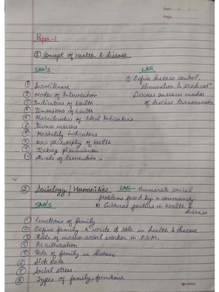 PSM Paper 1 &2 | PDF