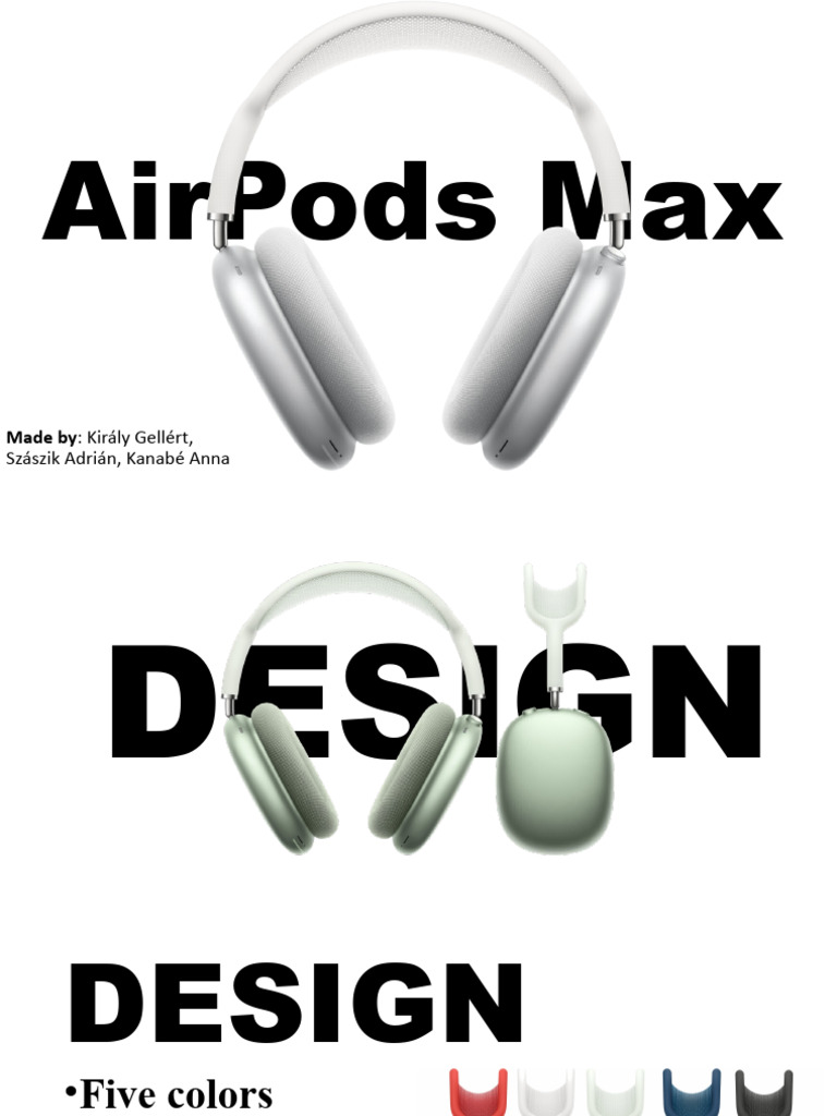AirPods Max: Five Color Options | PDF