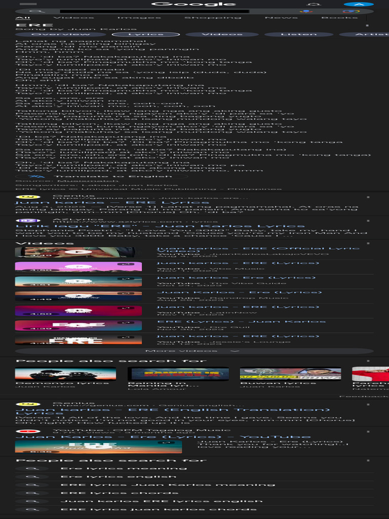 Ere Lyrics - Google Search | PDF