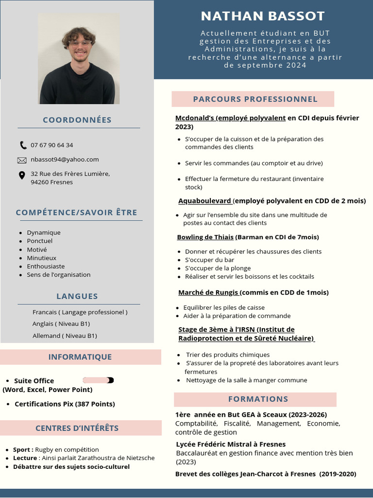 CV Nathan Bassot-5 | PDF