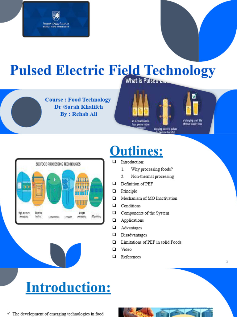 Pulsed Electric Field Technology | PDF | Food Preservation | Sugar