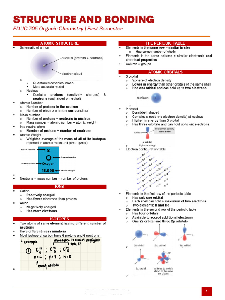 Structure and Bonding | PDF | Chemical Bond | Ion