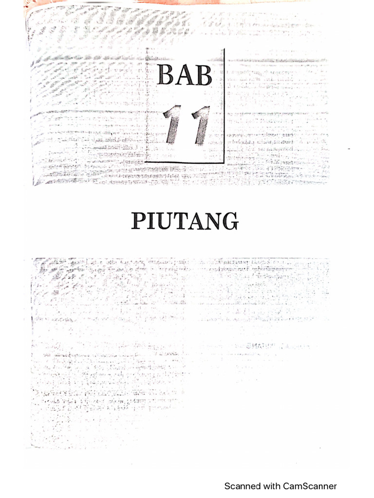 Bab 11 - Piutang | PDF