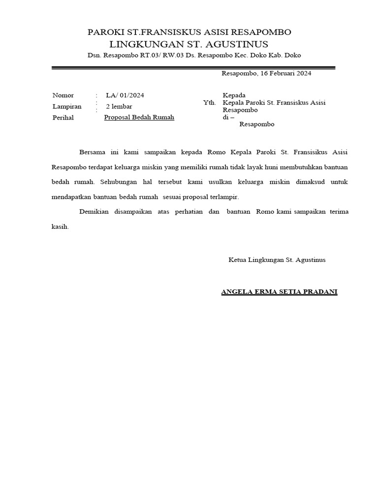 Contoh Proposal Bedah Rumah Dan Rehab Rumah Induk Tahun 2016 - 896506 ...