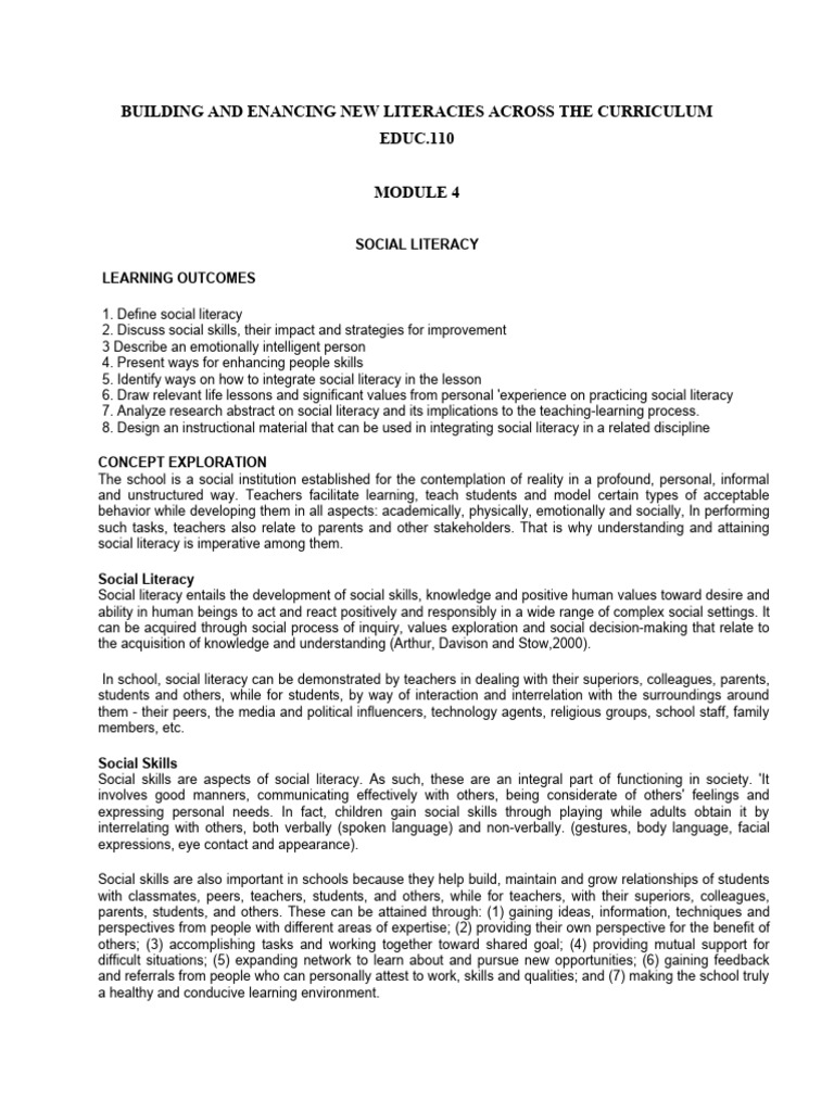 EDuc.110 Module 4 | PDF | Mass Media | Popular Culture & Media Studies