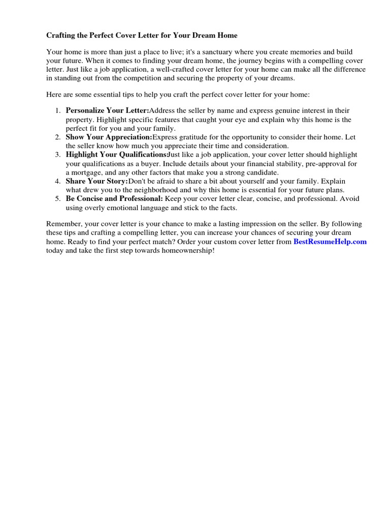 Cover Letter for Home Support Worker | PDF | Recruitment | English As A ...