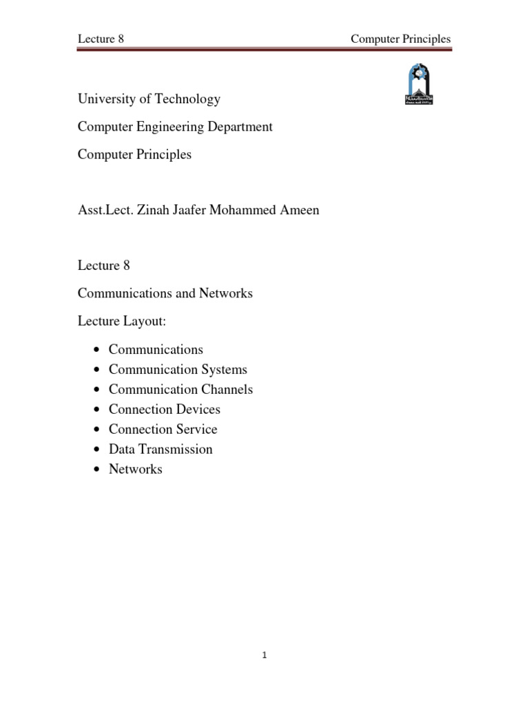 lec8 | PDF | Modem | Computer Network