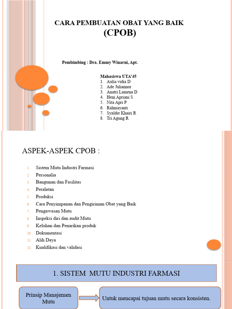 12 aspek cpob | PDF
