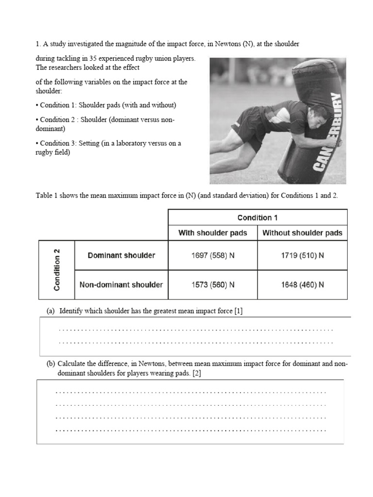 SEHS revision sheet | PDF | Heart Rate | Force