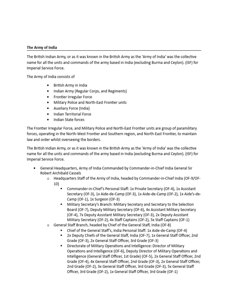 Imperial Army v3 | PDF | Regiment | Battalion