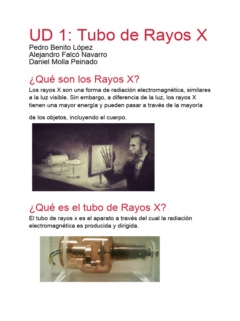 ¿Qué Es El Tubo de Rayos X | PDF | Rayo X | Corriente eléctrica