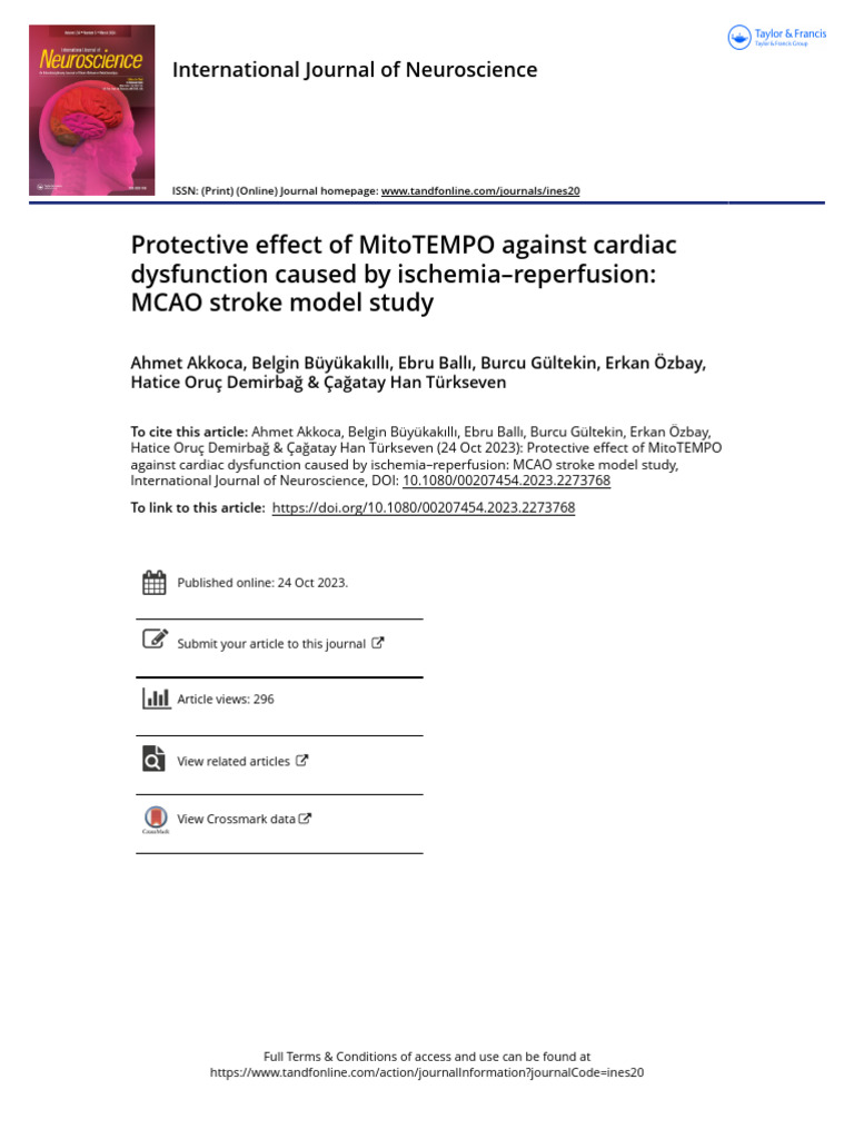 Protective Effect of MitoTEMPO Against Cardiac Dysfunction Caused by ...