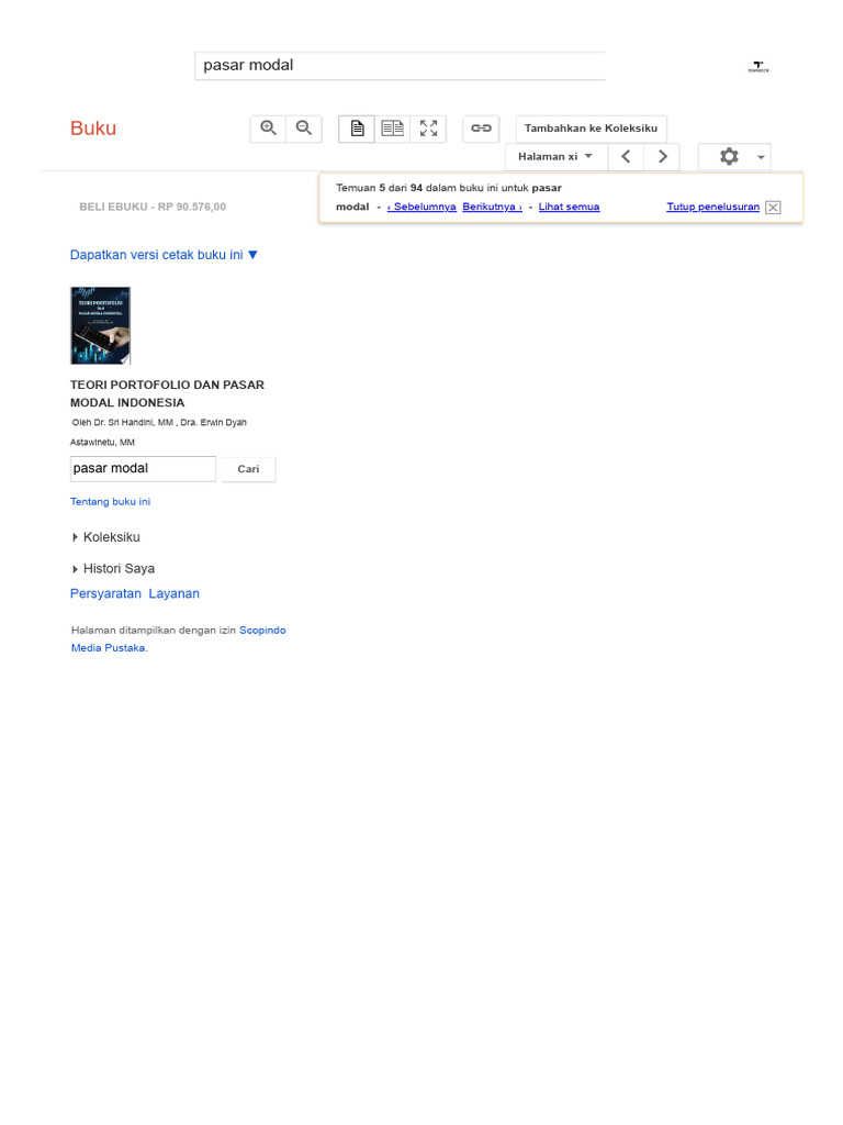TEORI PORTOFOLIO DAN PASAR MODAL INDONESIA - Dr. Sri Handini, MM, Dra. Erwin Dyah Astawinetu, MM ...