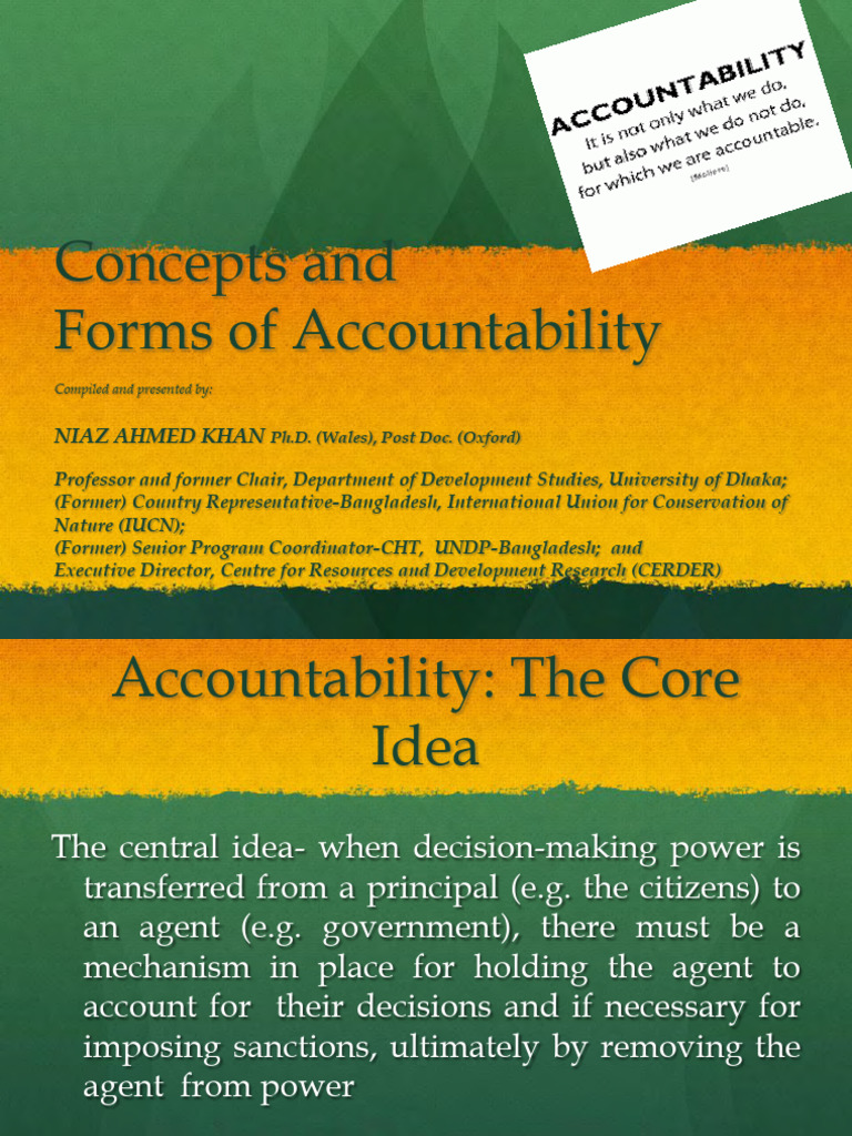 Accountability Concepts in Governance | PDF