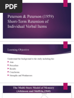 Murdock's Serial Position Curve Study Overview | PDF | Long Term Memory ...