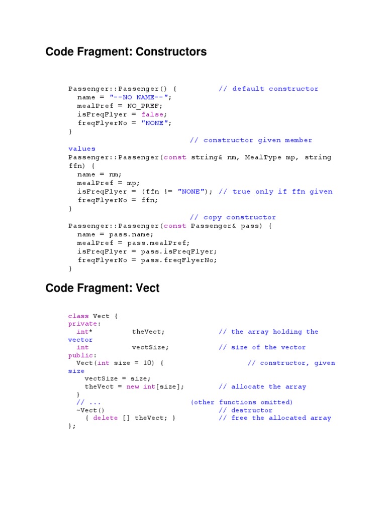 Code Fragment (Host by Theang Yinh) | PDF | Constructor (Object ...
