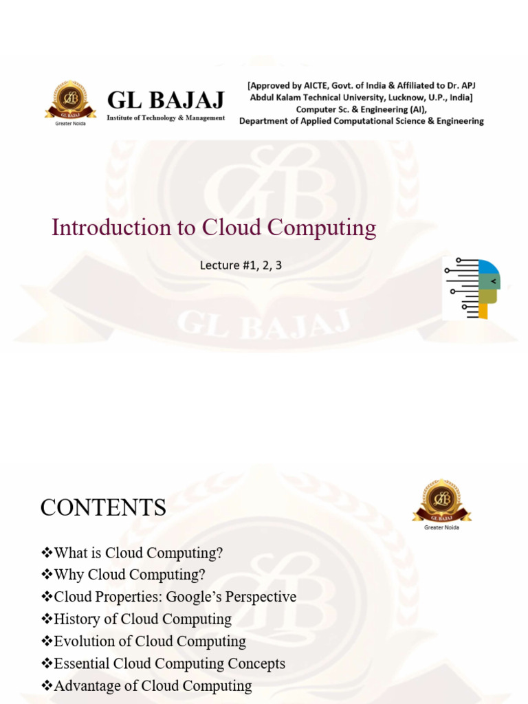 CC Unit 01 | Download Free PDF | Cloud Computing | Parallel Computing