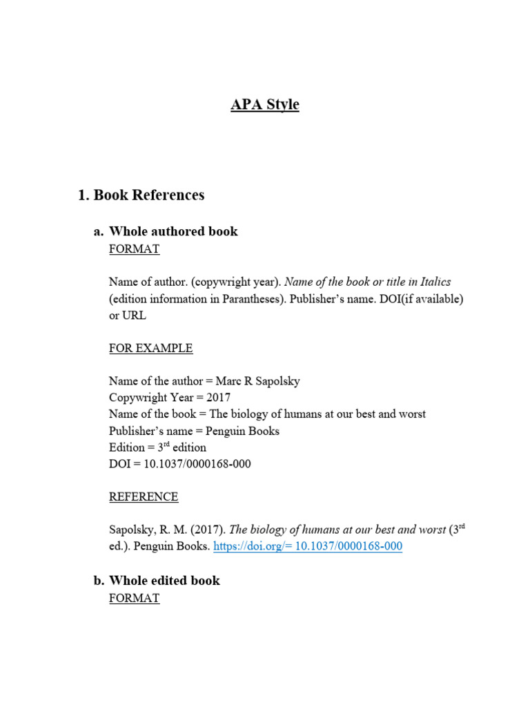 APA Style 1 | PDF