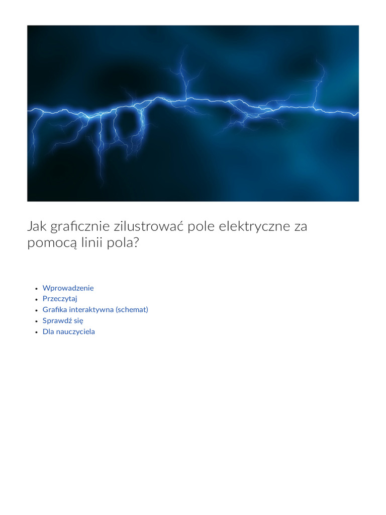 Jak Graficznie Zilustrowac Pole Elektryczne Za Pomoca Linii Pola | PDF Jak Graficznie Zilustrowac Pole Elektryczne Za Pomoca Linii Pola | PDF