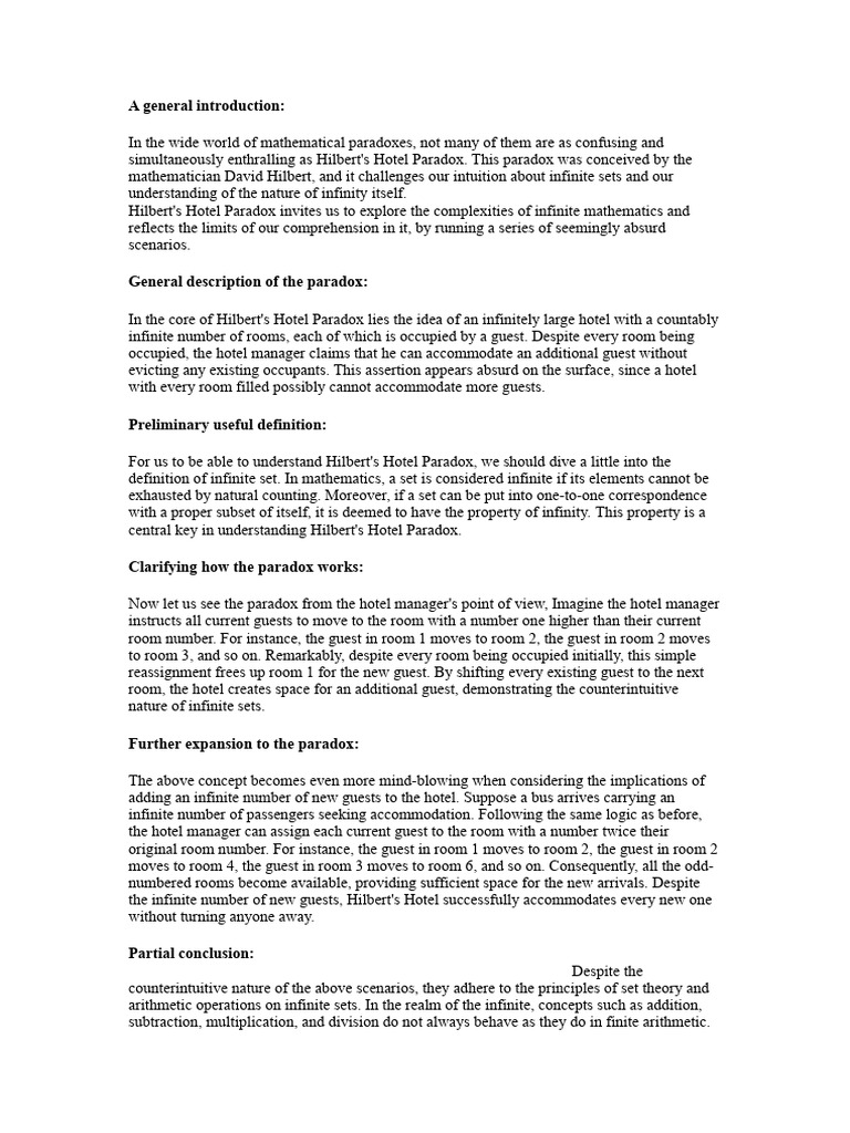 A General Introduction Pdf Infinity Logic