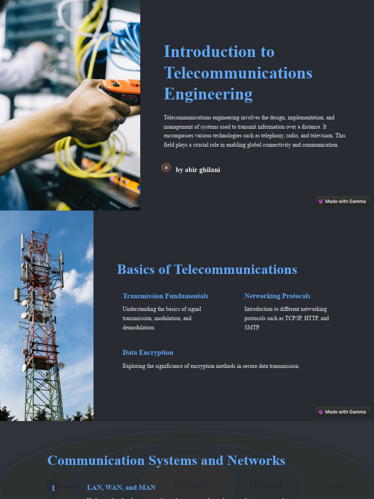 Introduction To Telecommunications Engineering | PDF | Computer Network ...