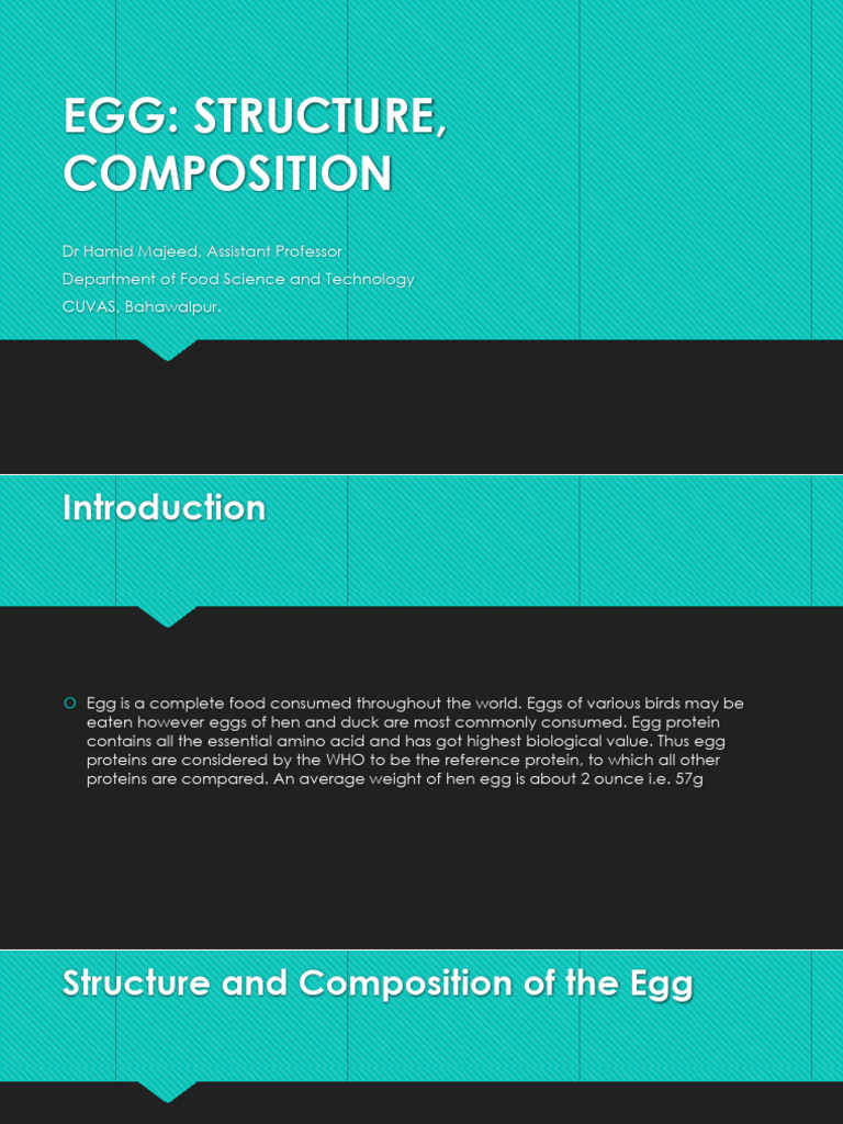 Egg Yolk Composition and Quality Factors | PDF | Egg White | Egg