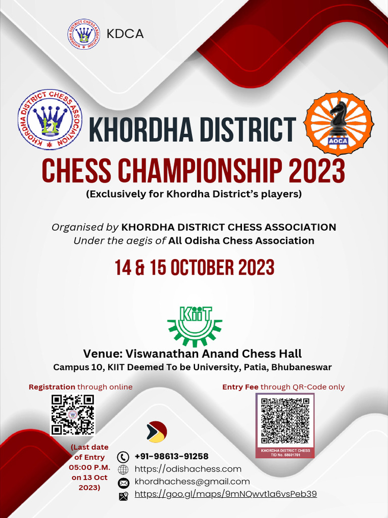 Khordha District Chess Championship 2023 | PDF | Rupee | Chess