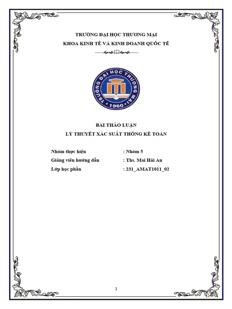 BTL Toán Đ I Cương Nhóm 5 | PDF