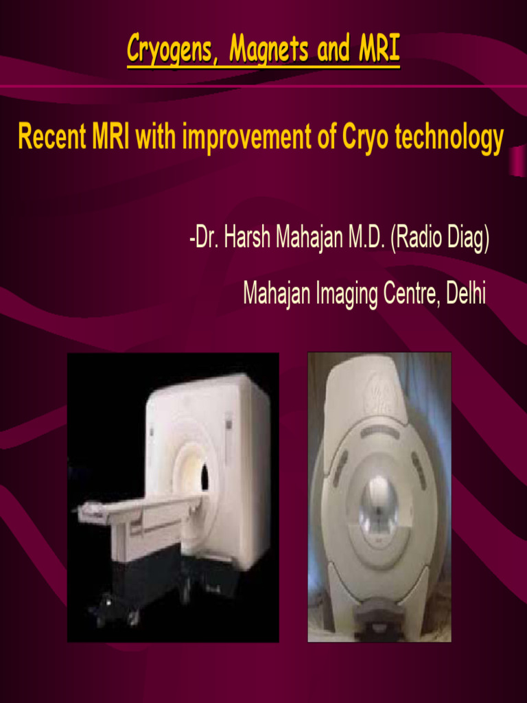 MRI Cryogen Management and Safety | PDF | Superconductivity | Magnetic ...