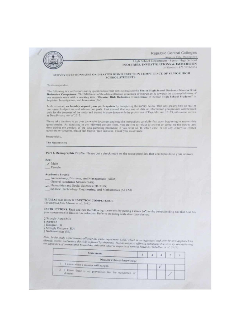 Instrument With Answer of Respondent | PDF