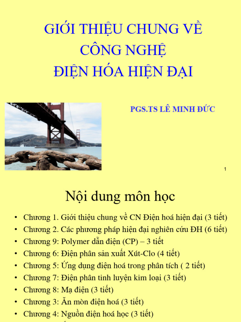 Chuong 1 Gioi Thieu Chung Ve CN Dien Hoa 2024 | PDF