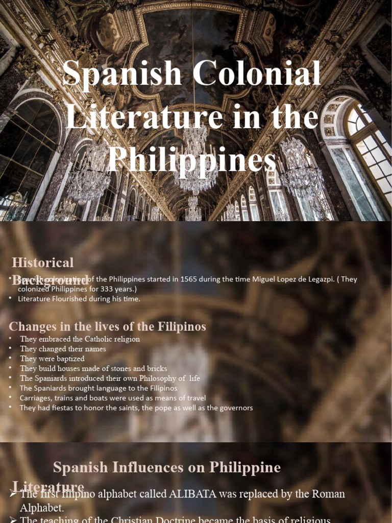 Spanish Colonial Literatures | PDF | Tagalog Language | Philippines