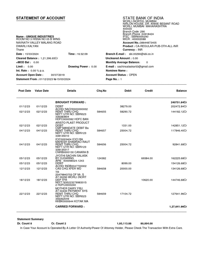 AC 38644873405 | PDF | Debits And Credits | Debit Card