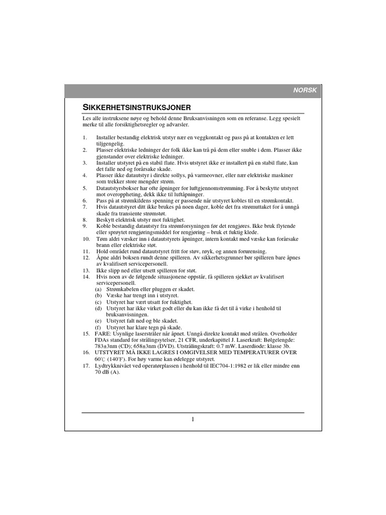 Norwegian Indv | PDF