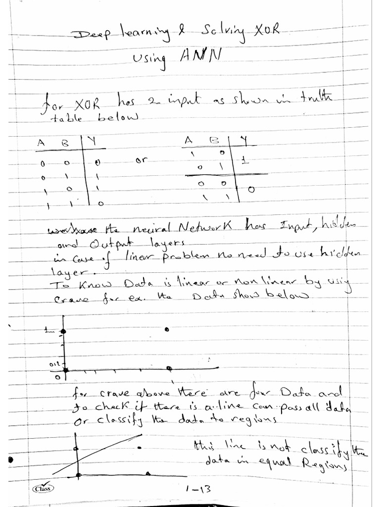 4-1 L2 Deep Learning and XOR | PDF