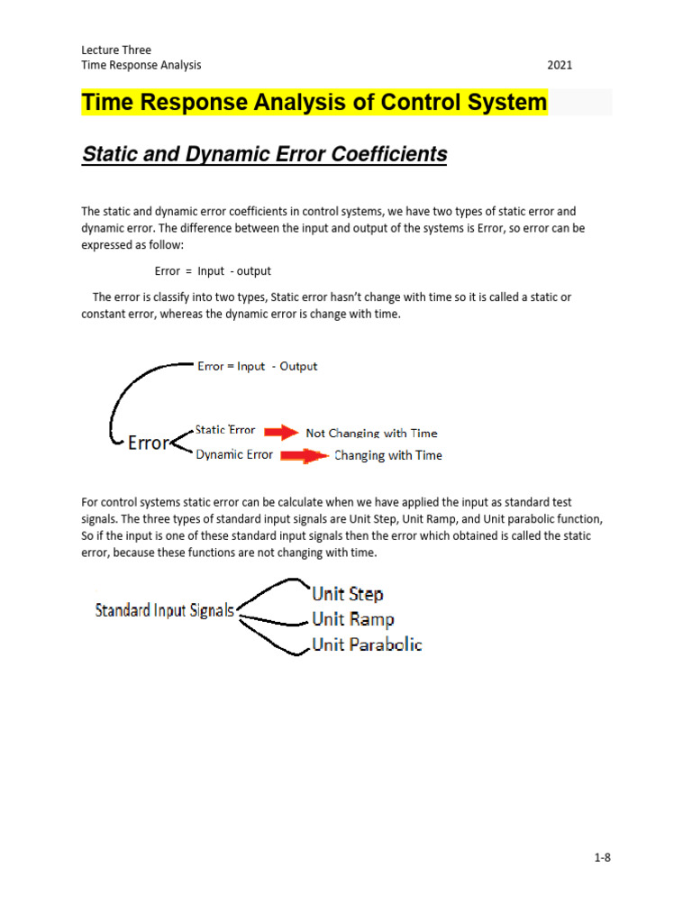 2- L3-Time Response Analysis | PDF | Mathematical Analysis | Function (Mathematics)