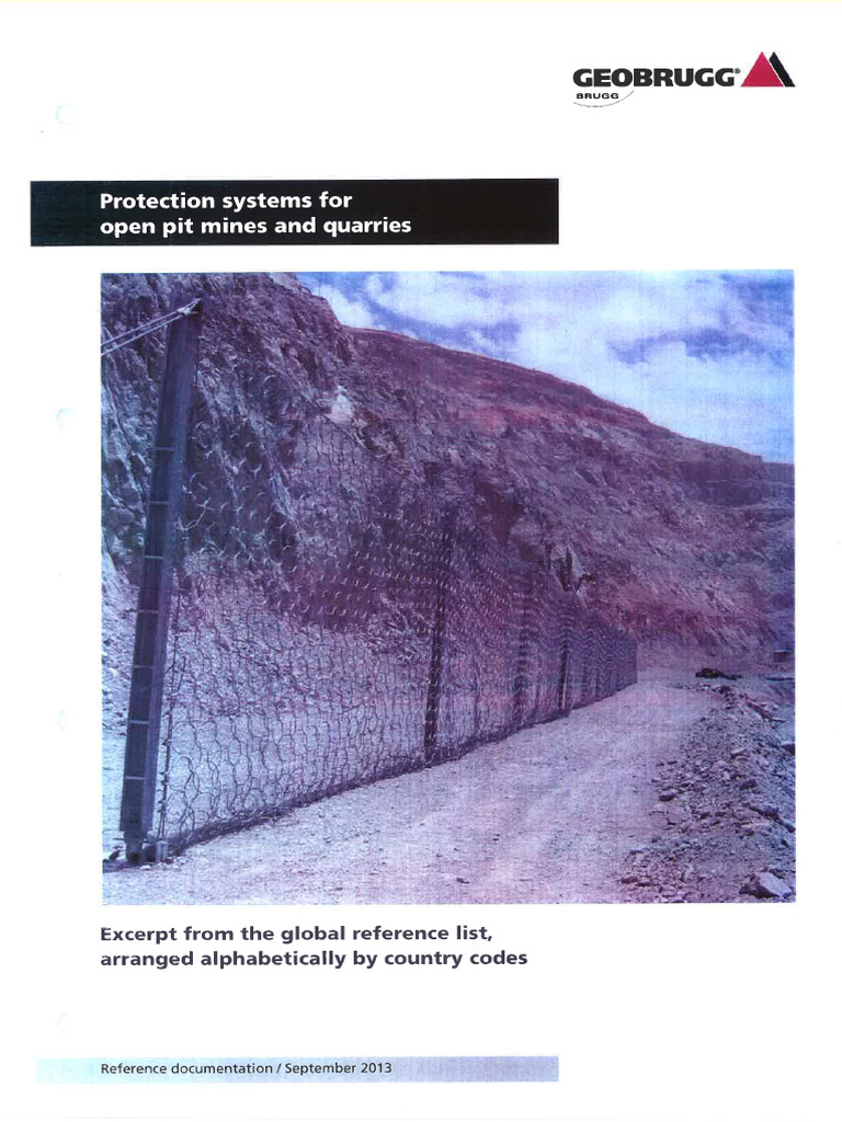 Reference Documentation Sep 2013 - Open Pit and Quaries | PDF