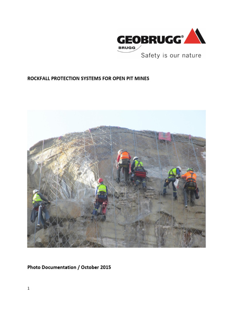 Open Pit Rockfall Protection - ZA Projects | PDF | Mining | Resource ...