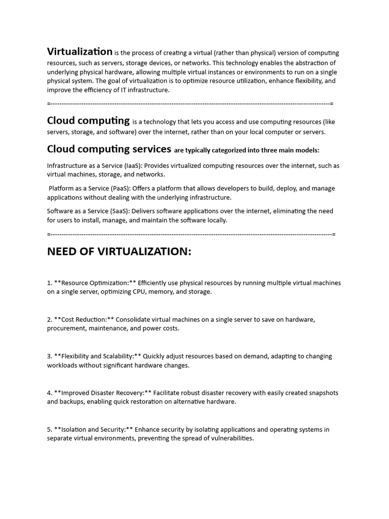 Virtualization | PDF | Virtual Machine | Virtualization