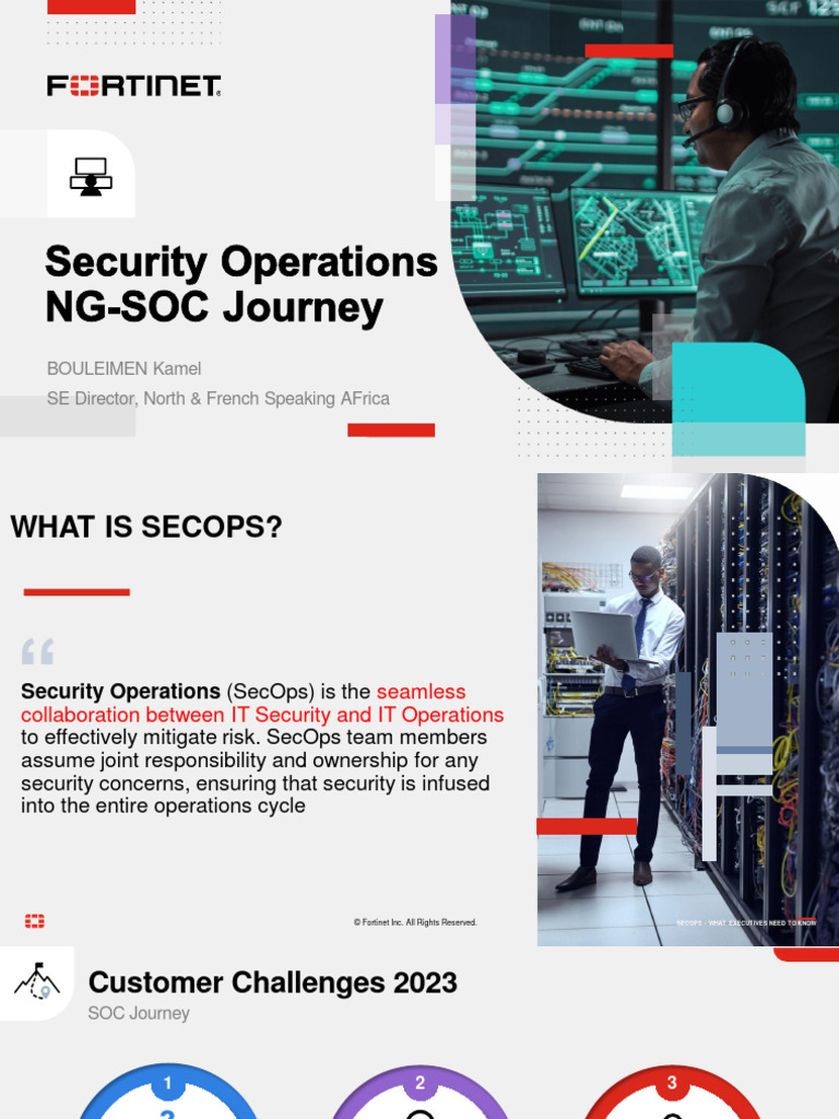 SecurityDayTunisia FortinetTeam Slides KB1 SecOPs | PDF | Security | Computer Security