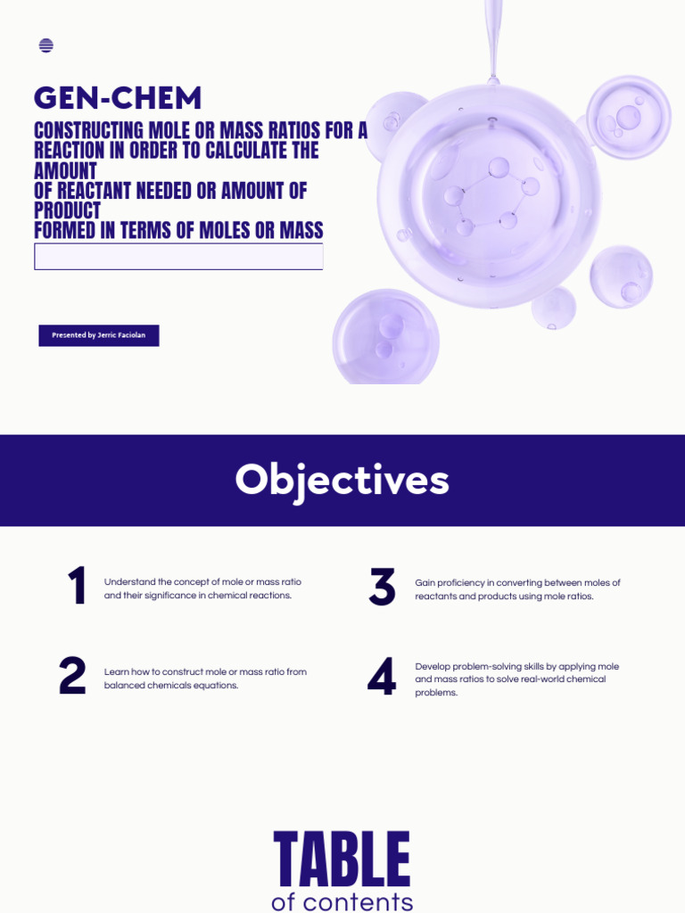 Purple and White Professional Science Project Presentation | PDF ...