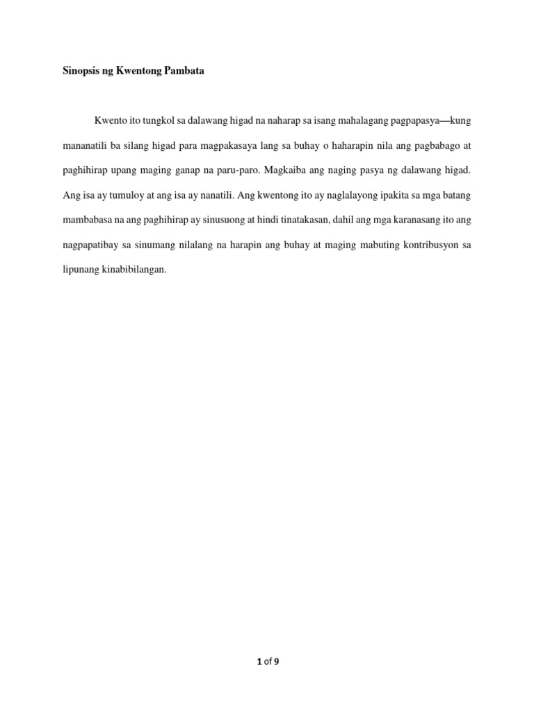 Ang Higad at Ang Paru Paro 1ST PRIZE | PDF