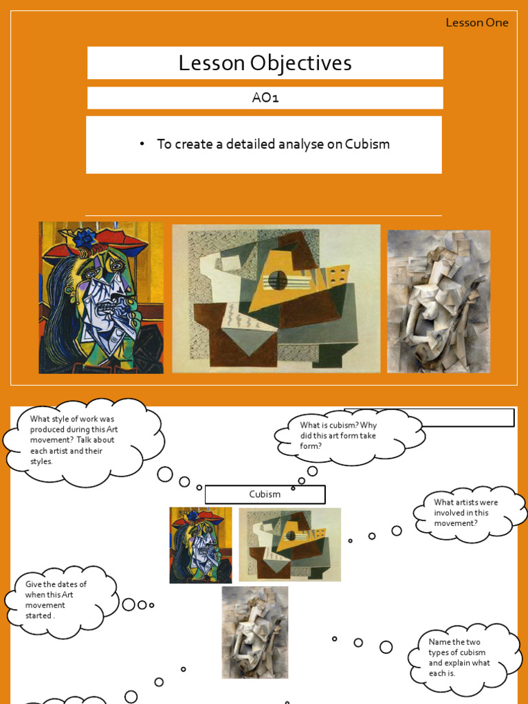 Lesson 4 - Analyse of Cubism | PDF