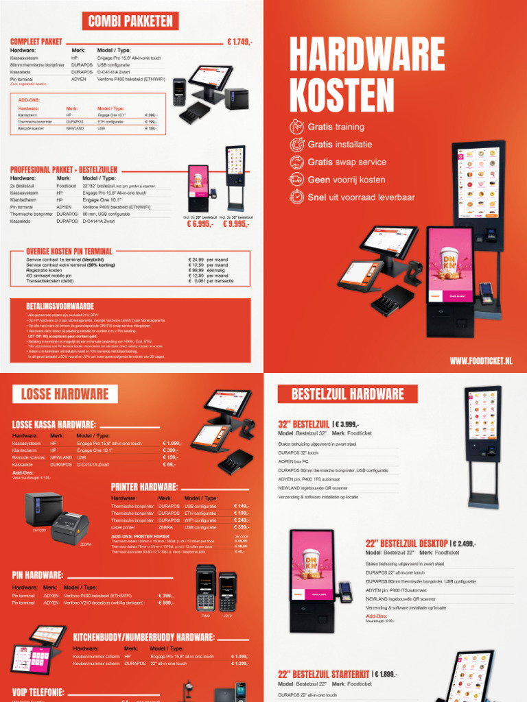 Hardware Brochure 2023 Foodticket | PDF