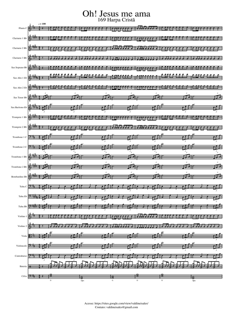 169 Harpa Cristã - Partitura - e - Partes | Download Free PDF ...
