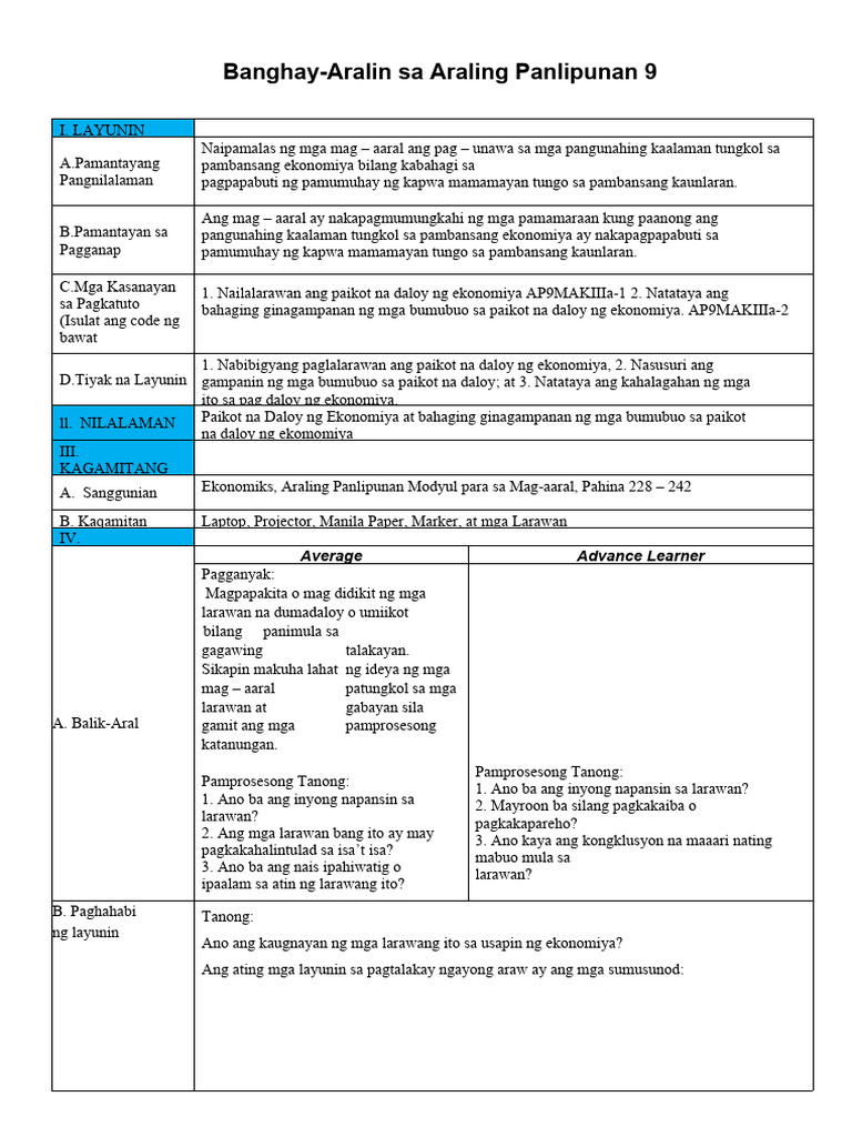 Banghay | PDF