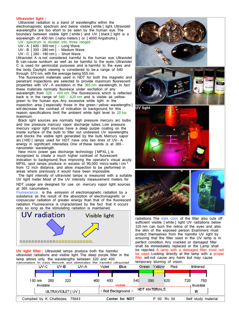 Uv Lights | PDF | Ultraviolet | Light